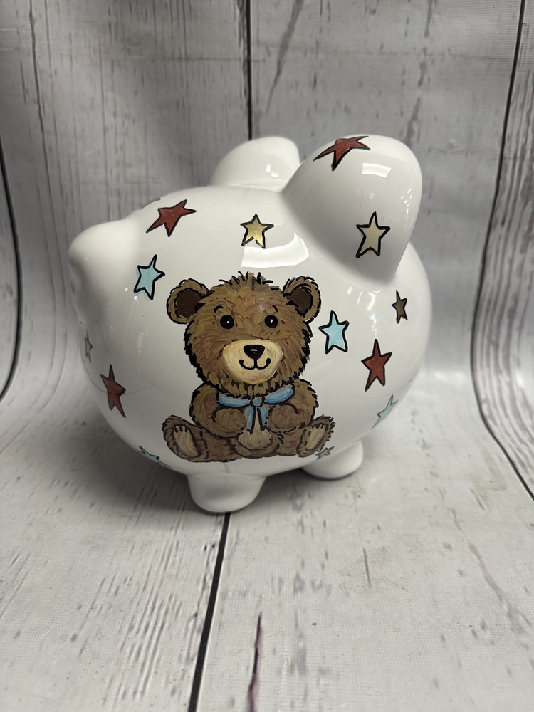 Piggy Bank - Teddy blue | Piggy Banks